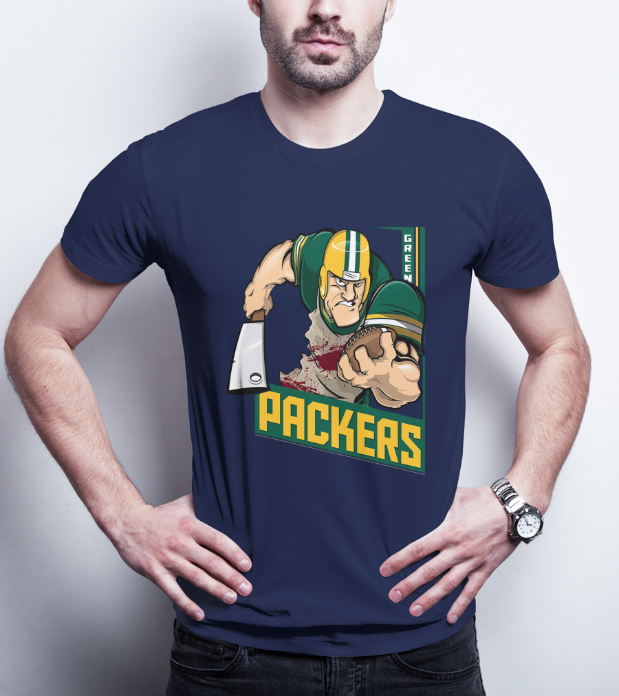 Green Bay Packers Tough Gridiron Warrior T-Shirt