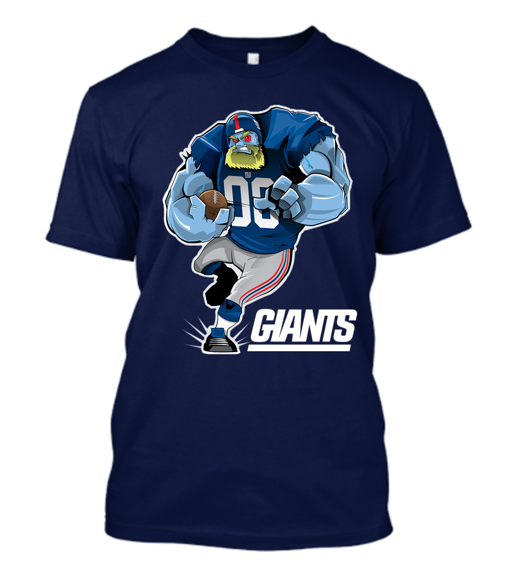 New York Giants Giants 98 Football Player Cartoon T-Shirt