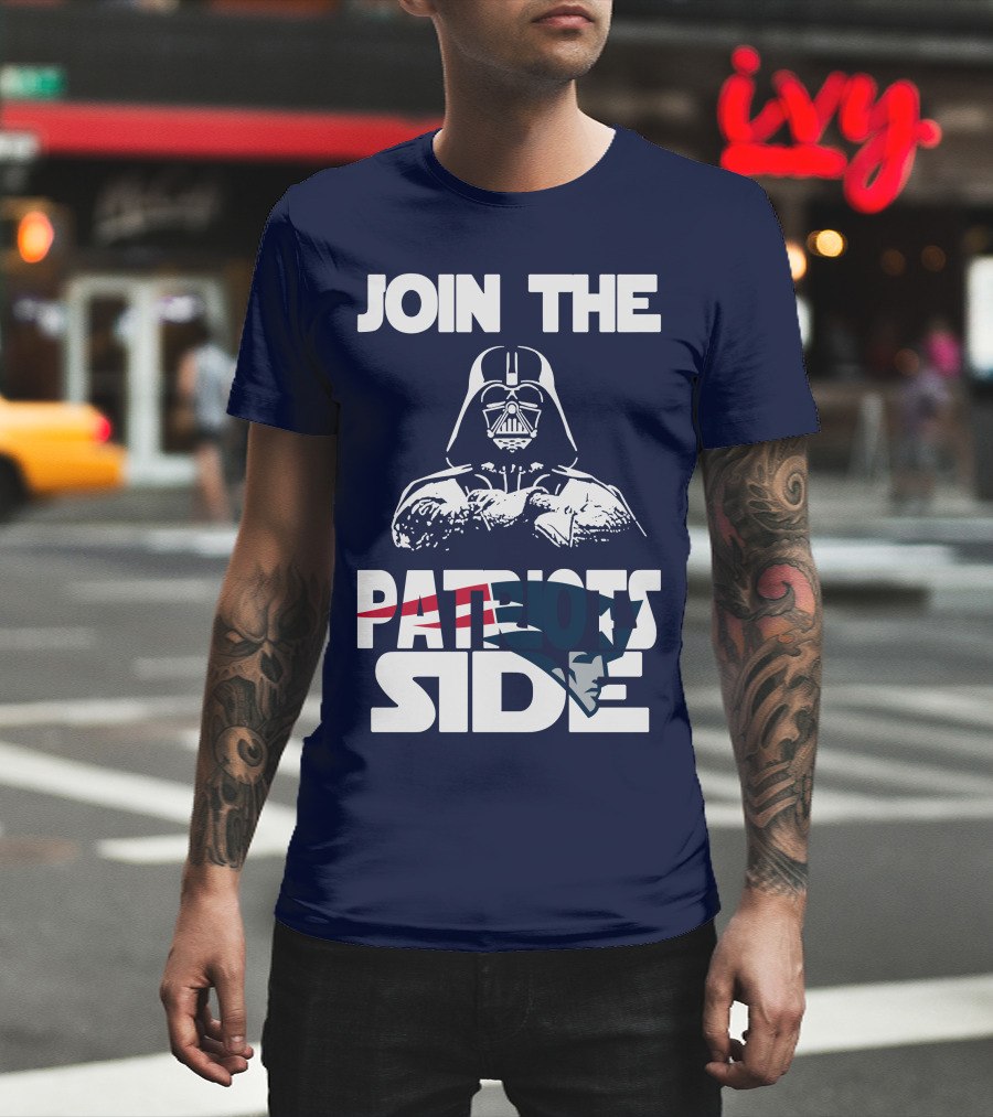 Join The New England Patriots Side T-Shirt