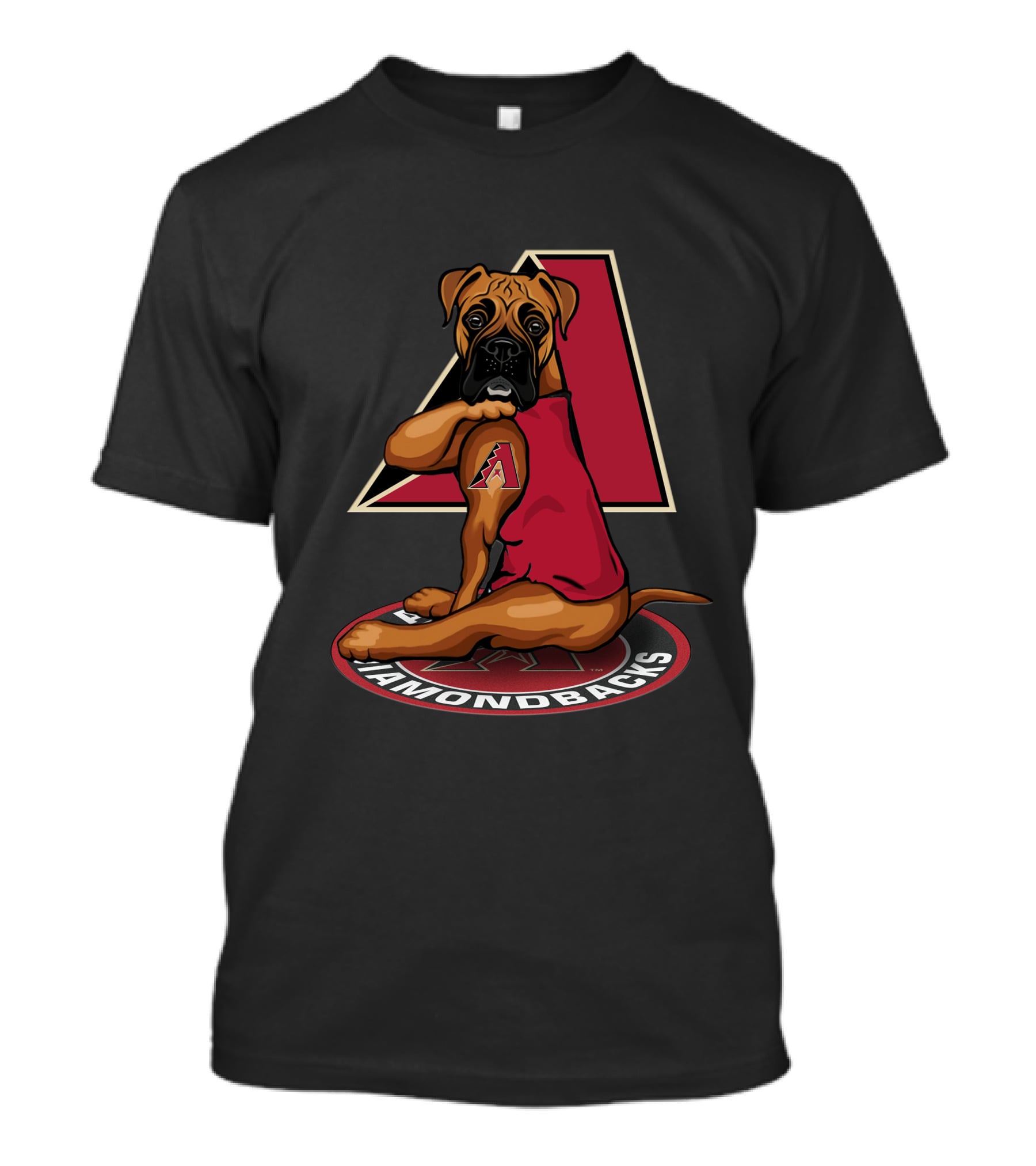 Arizona Diamondbacks Dog With Logo And Iconic A T-Shirt