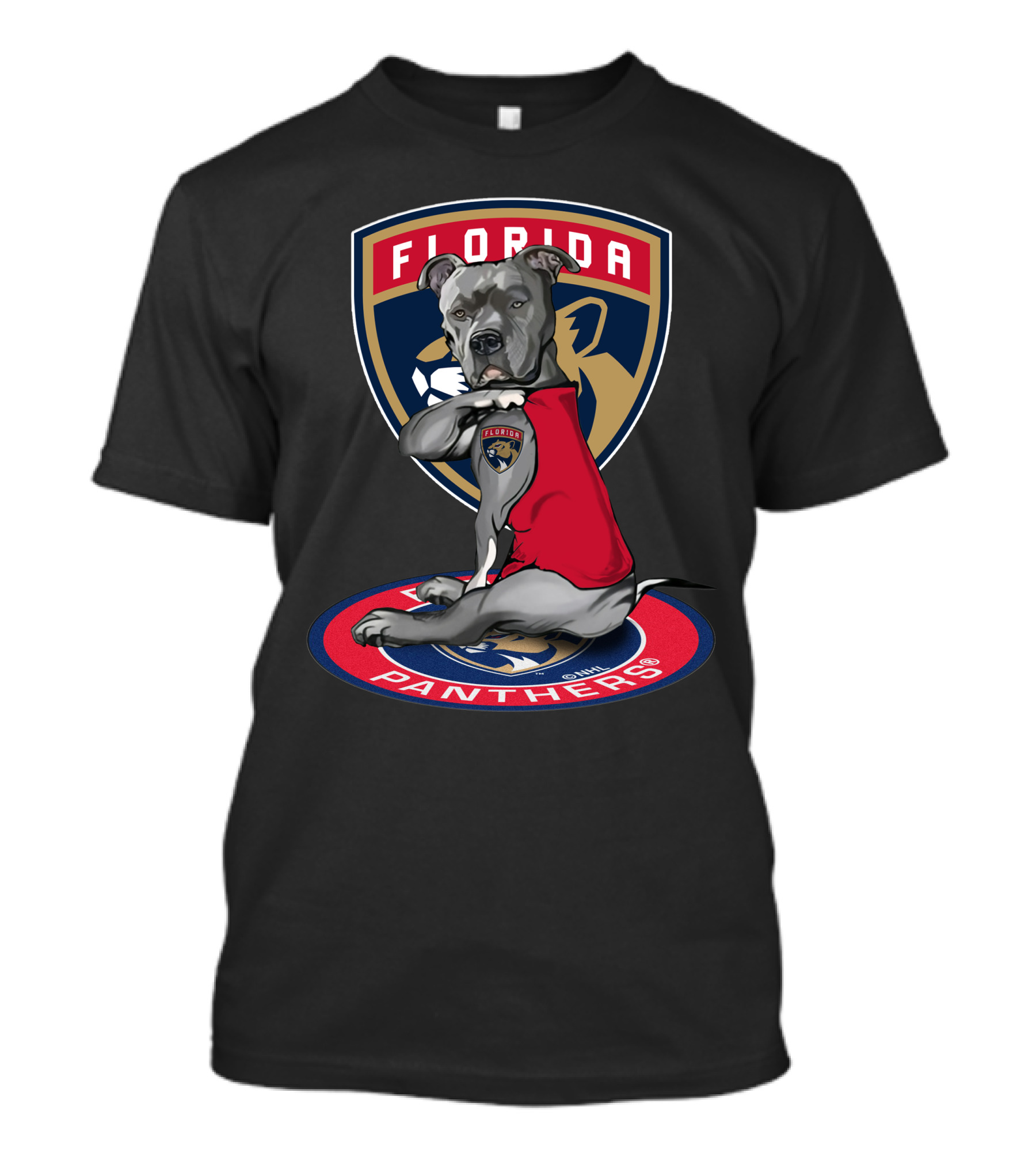 Florida Panthers Dog Mascot With Team Logo And Number T-Shirt