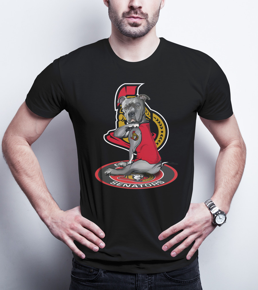 Ottawa Senators 21 Dog Mascot T-Shirt
