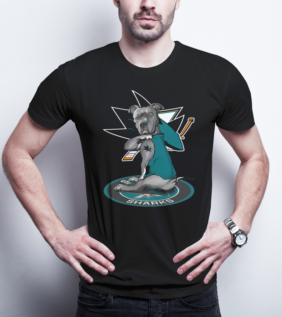 24 San Jose Sharks Dog Mascot T-Shirt