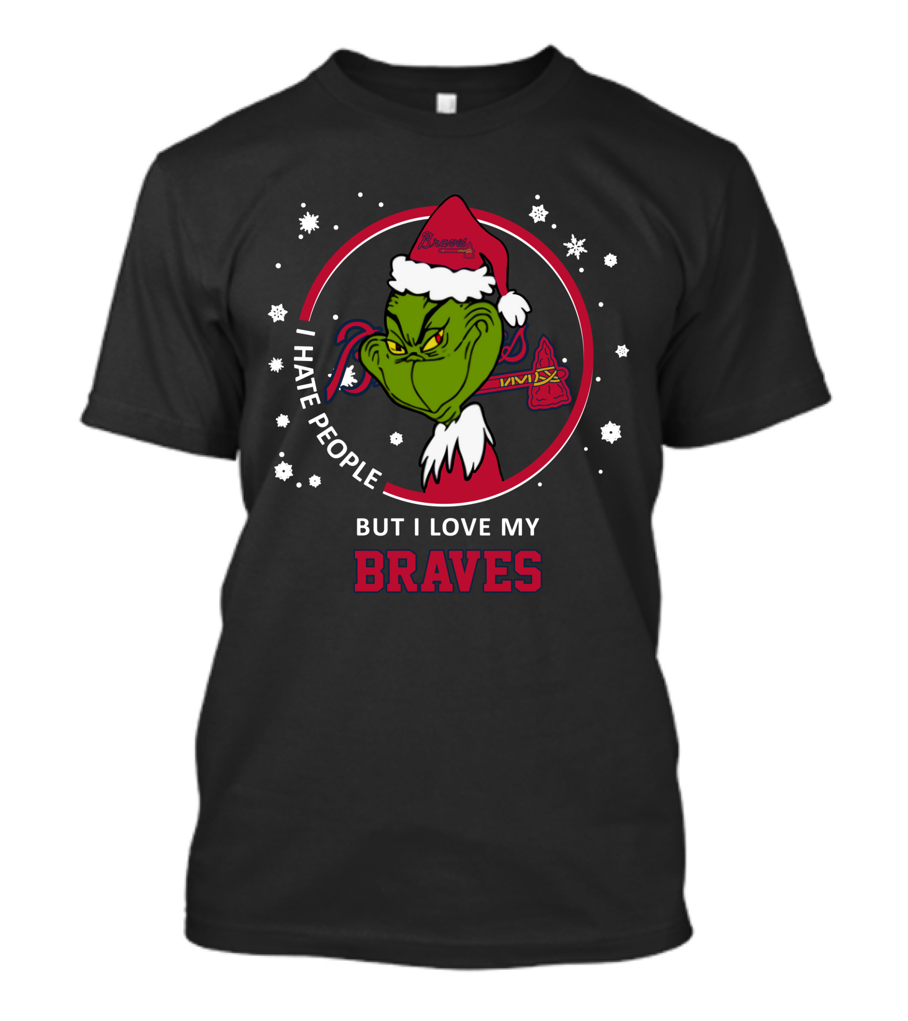 I Hate People But I Love My Braves Atlanta Braves T-Shirt