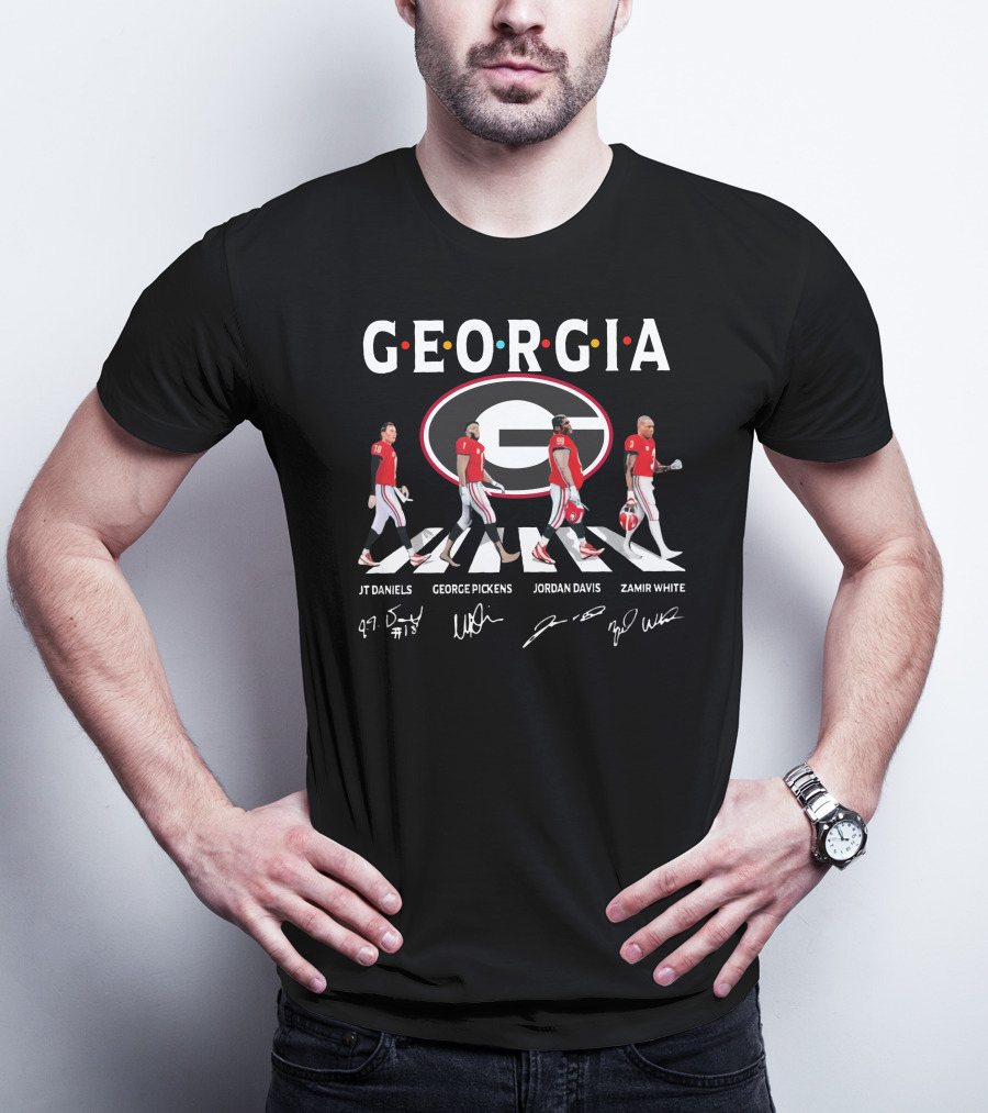 Georgia Bulldogs Jt Daniels George Pickens Jordan Davis Zamir White T-Shirt