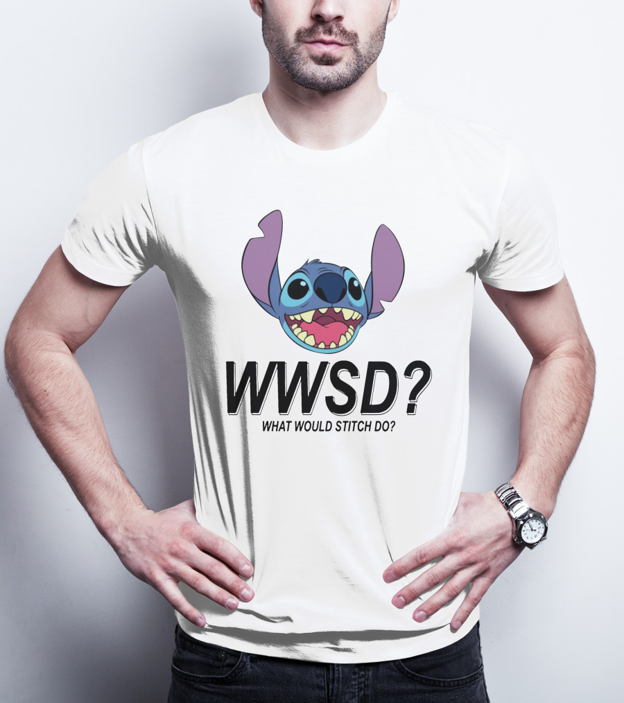 WWSD What Would Stitch Do? Disney Fan T-Shirt