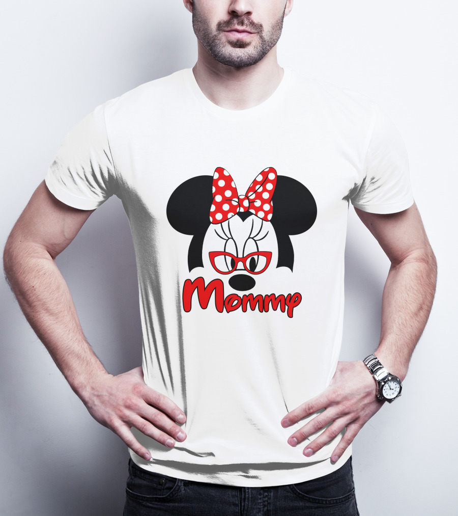 Minnie Mouse Red Bow Mommy T-Shirt