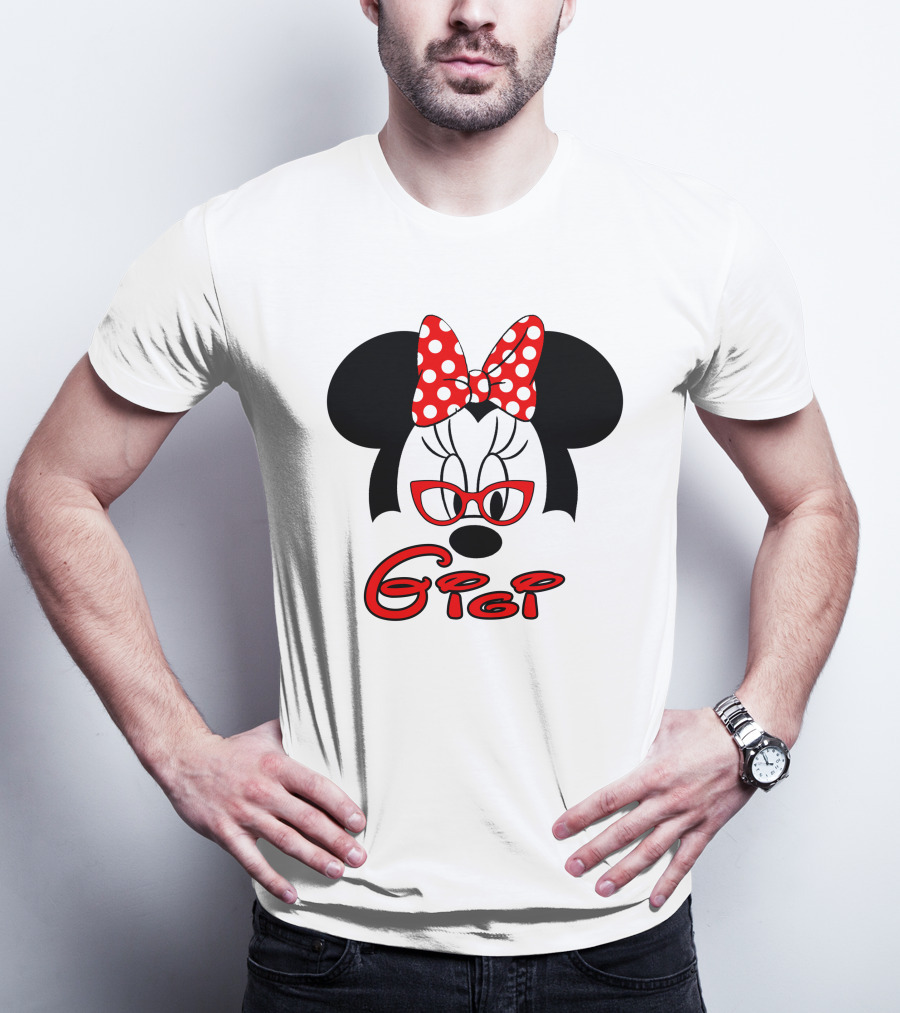 Minnie Mouse Glasses Gigi Polka Dot Bow T-Shirt