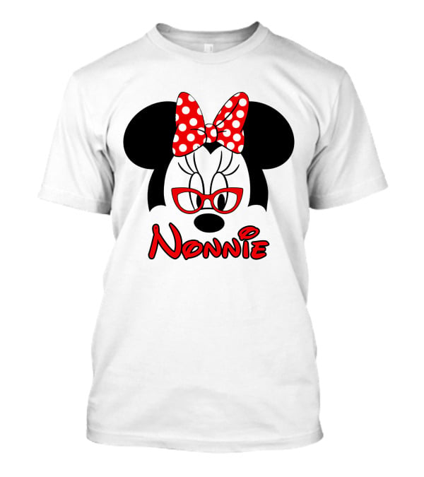 Nonnie Minnie Glasses Bow Polka Dot T-Shirt