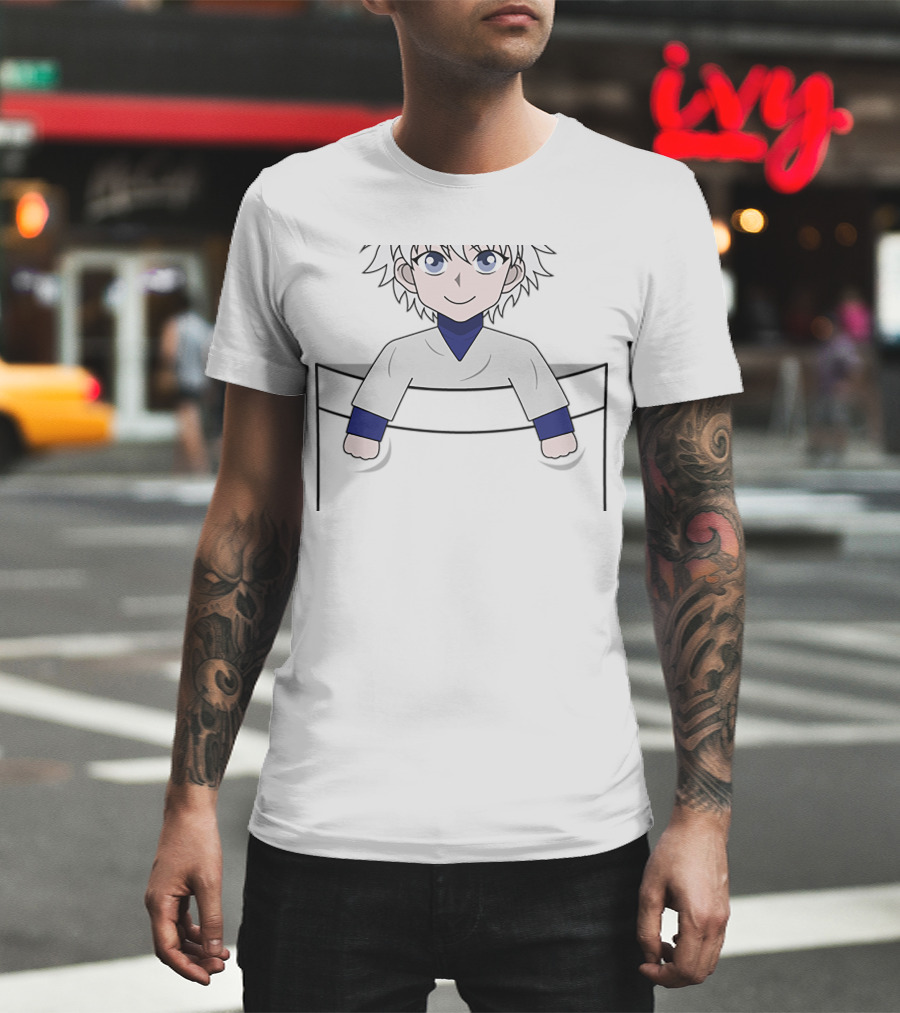 Killua Pocket Character Hunter X Hunter Anime Fan T-Shirt