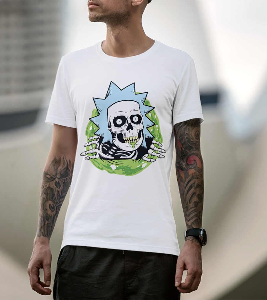 Rick And Morty Skull Portal Rick T-Shirt
