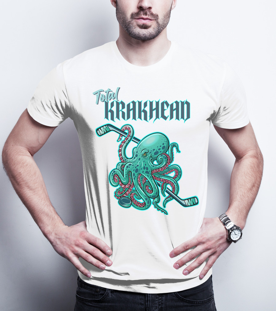 Total Krakhead Seattle Kraken Hockey Tentacles T-Shirt