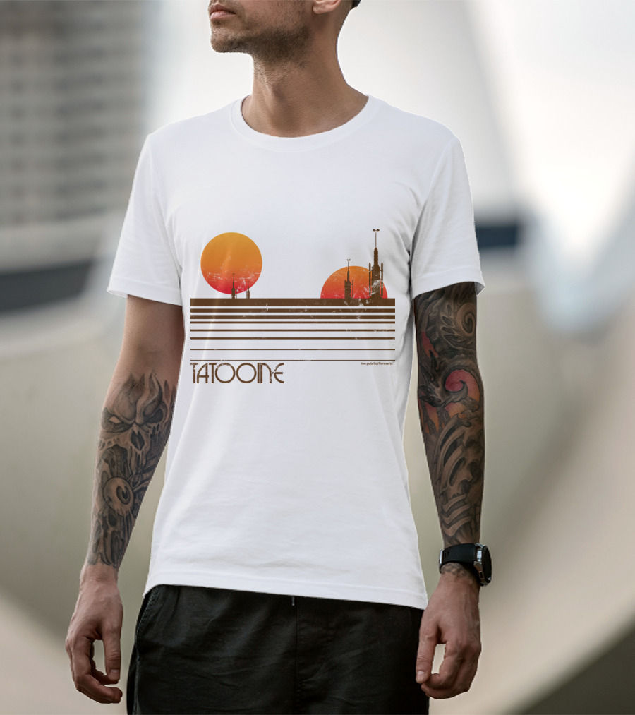 Star Wars Tatooine Sunset Twin Suns T-Shirt