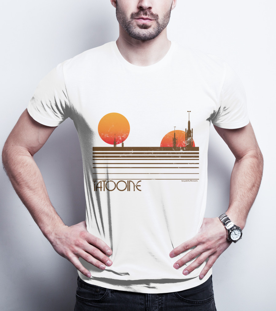 Star Wars Tatooine Sunset Twin Suns T-Shirt