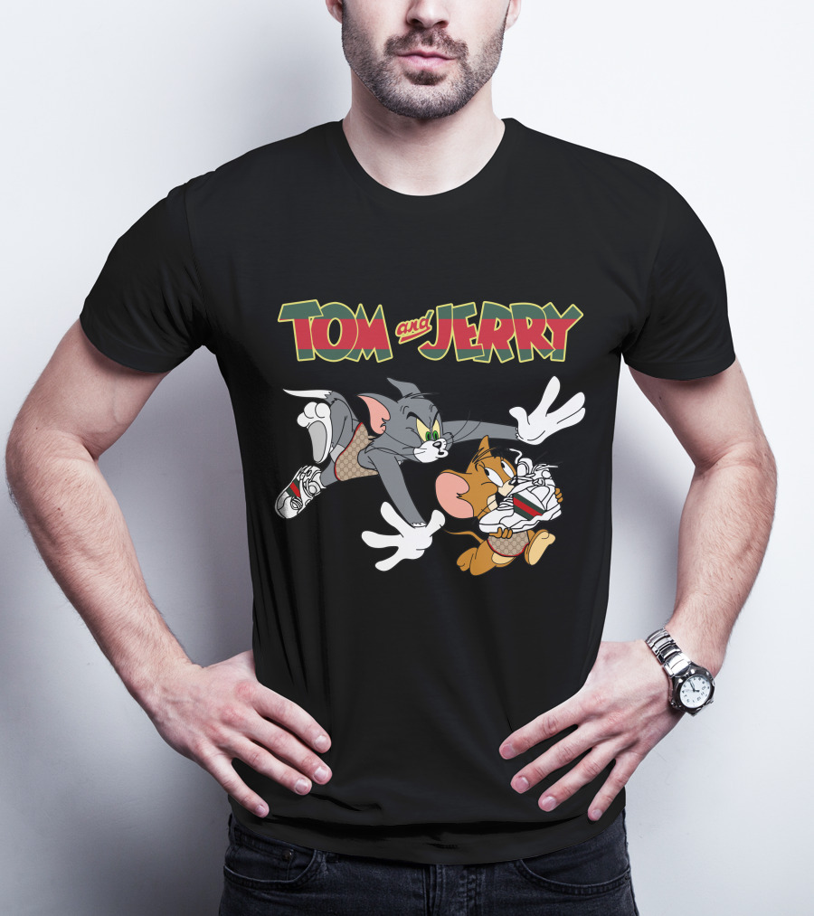 Tom And Jerry Classic Cartoon Chase T-Shirt