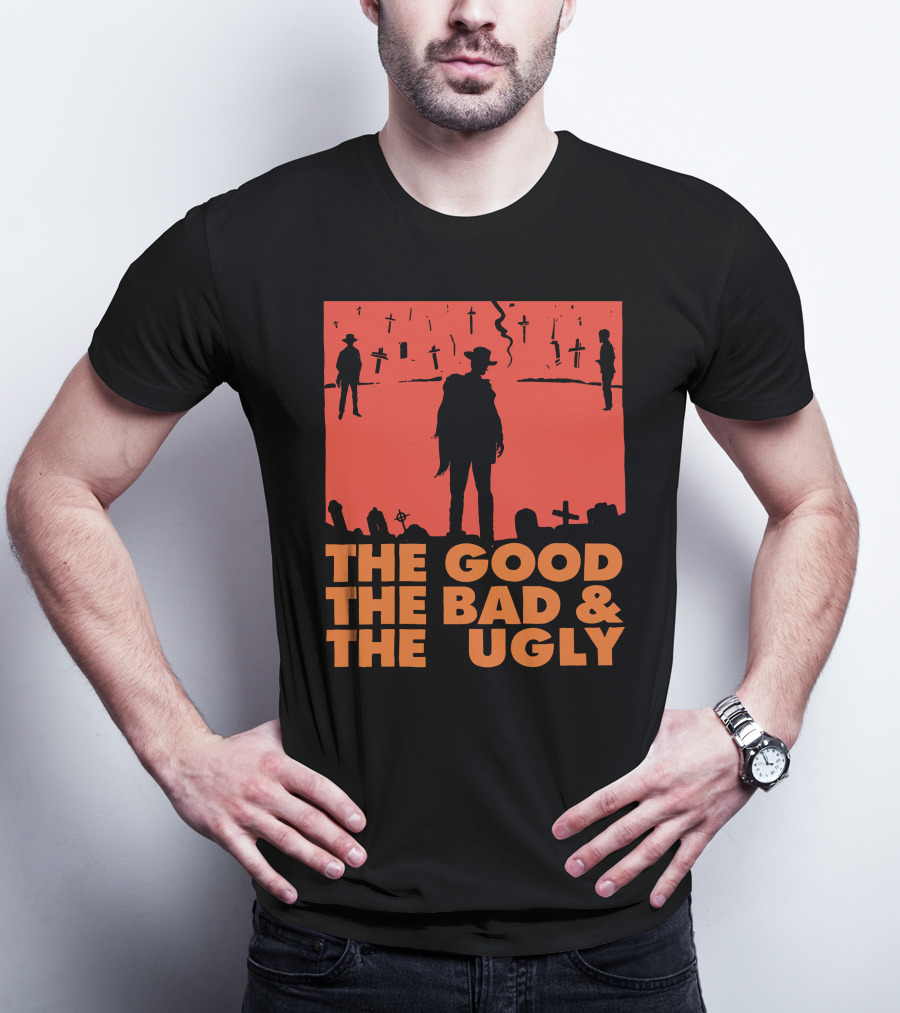 The Good The Bad And The Ugly Western Silhouette Scene T-Shirt