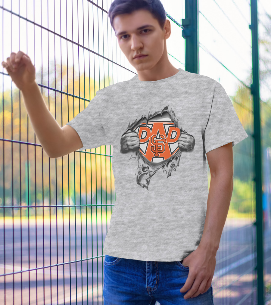 San Francisco Giants Super Dad Hero Reveal T-Shirt