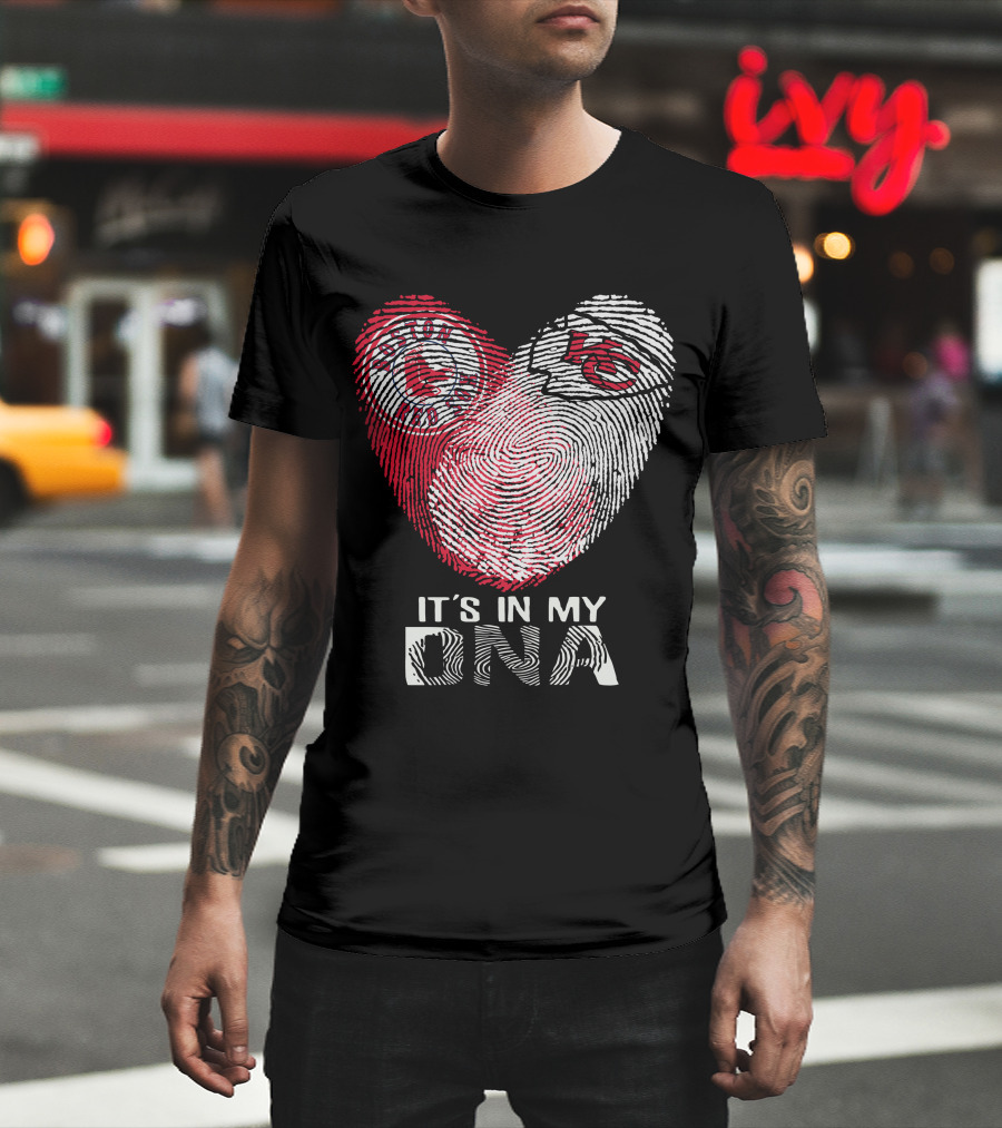 Boston Red Sox Kc Chiefs It's In My Dna T-Shirt
