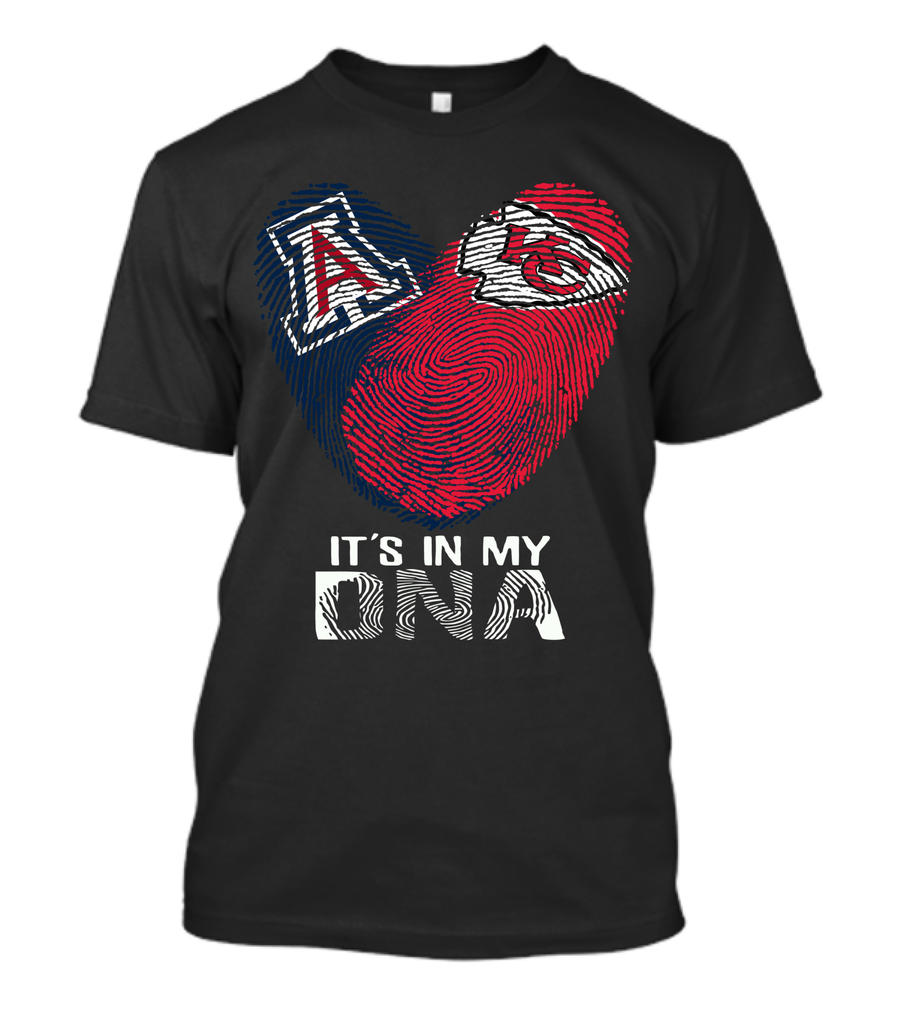Arizona Wildcats Chiefs It's In My Dna Fingerprint T-Shirt