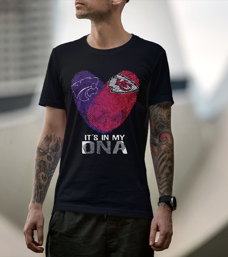 Kansas State Wildcats Chiefs It's In My Dna T-Shirt