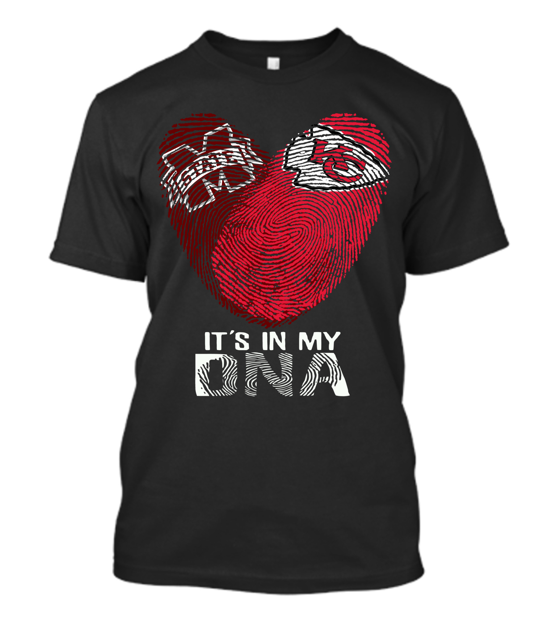 Mississippi State Bulldogs And Kansas City Chiefs It's In My Dna T-Shirt