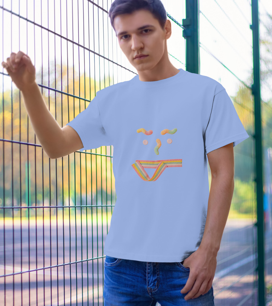 Sugar Smile Candy Face Rainbow T-Shirt