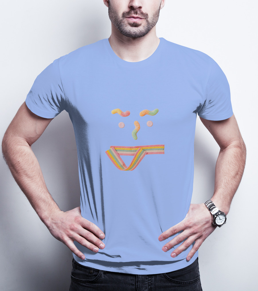 Sugar Smile Candy Face Rainbow T-Shirt