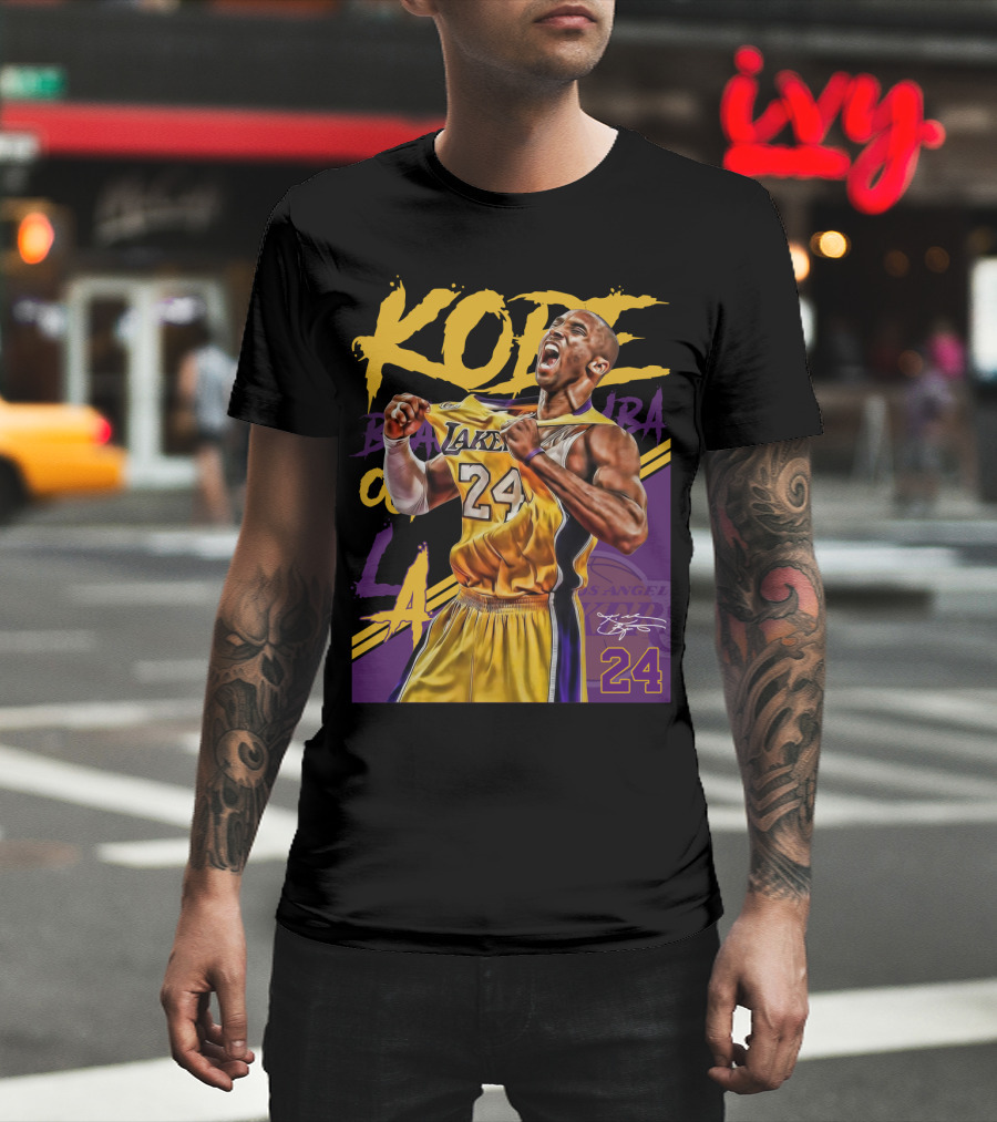 Kobe Bryant Black Mamba Los Angeles Lakers 24 T-Shirt