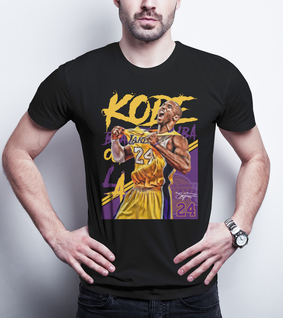 Kobe Bryant Black Mamba Los Angeles Lakers 24 T-Shirt
