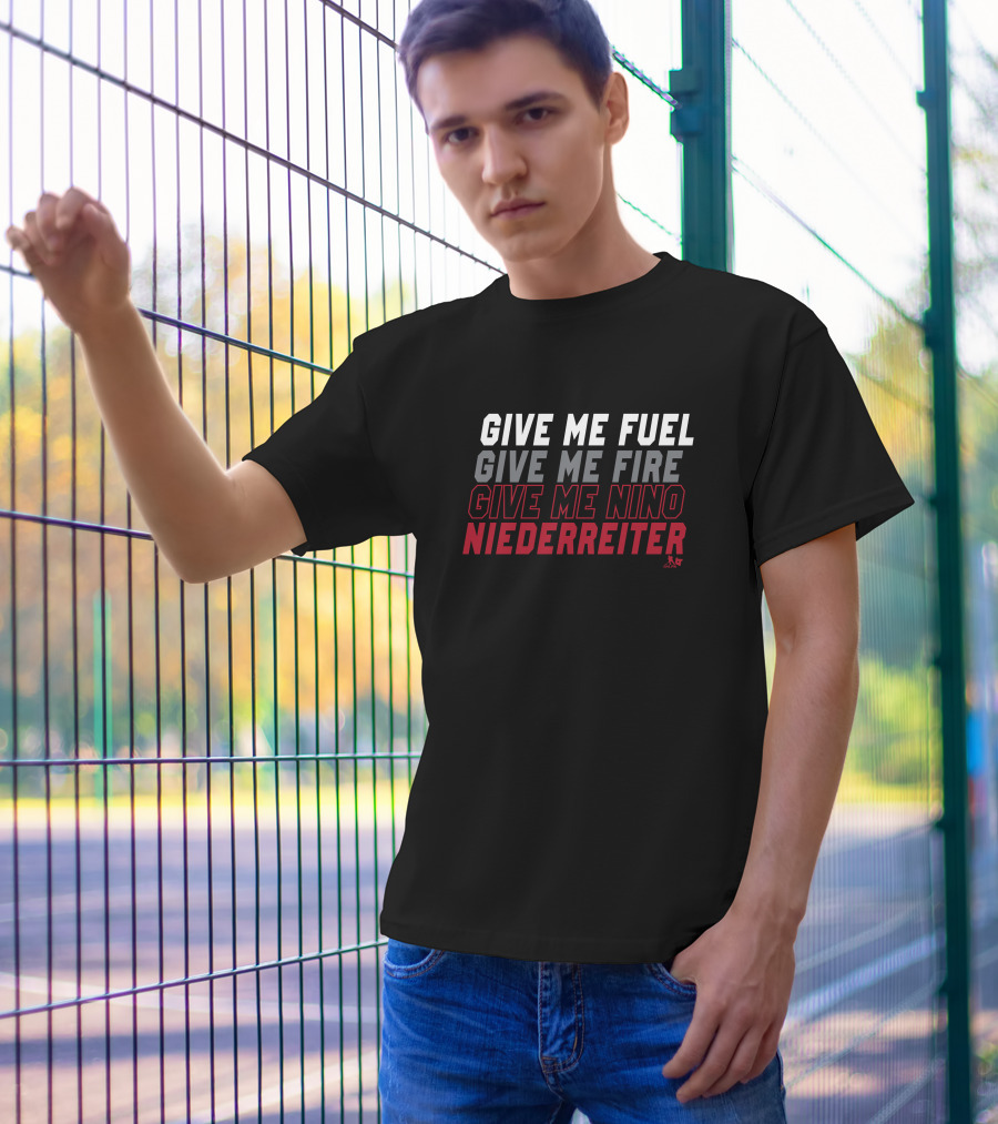 Give Me Fuel Fire Nino Niederreiter NHLPA T-Shirt