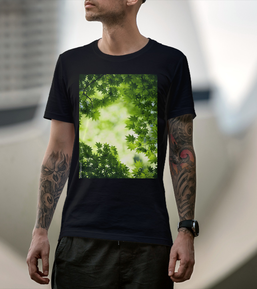Short Lush Green Canopy Leaves T-Shirt