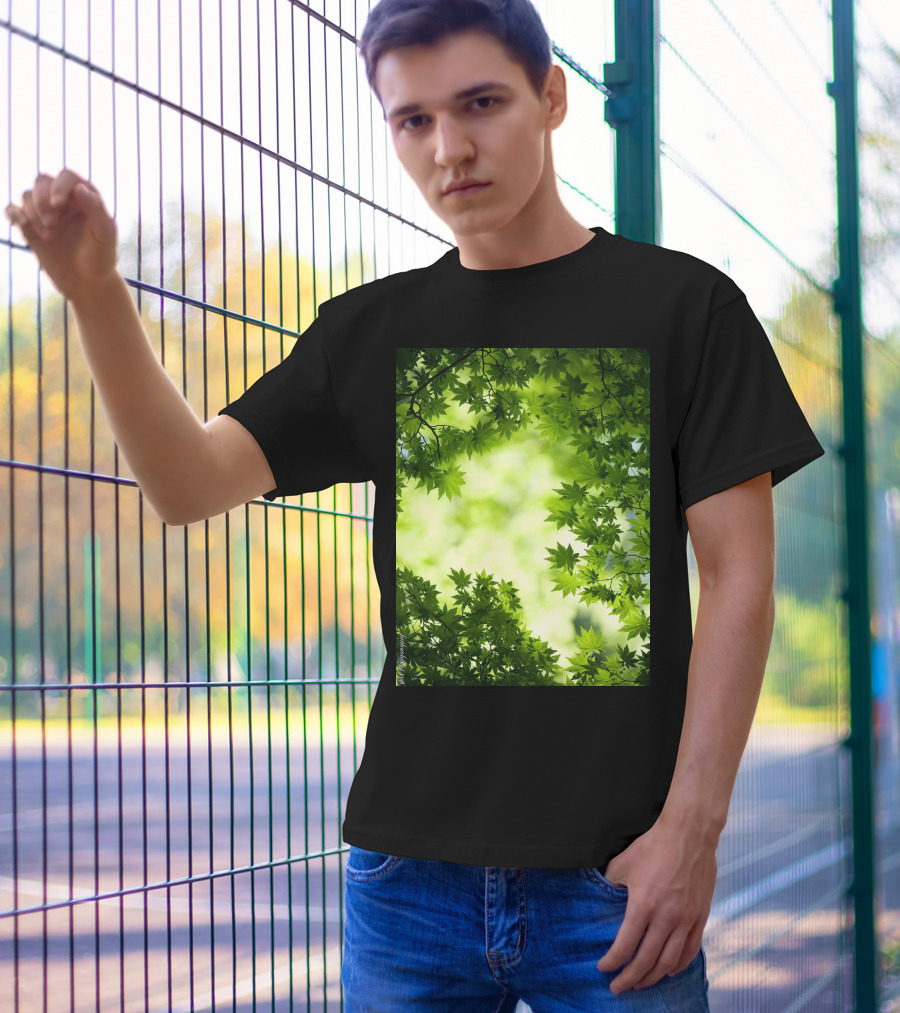 Short Lush Green Canopy Leaves T-Shirt