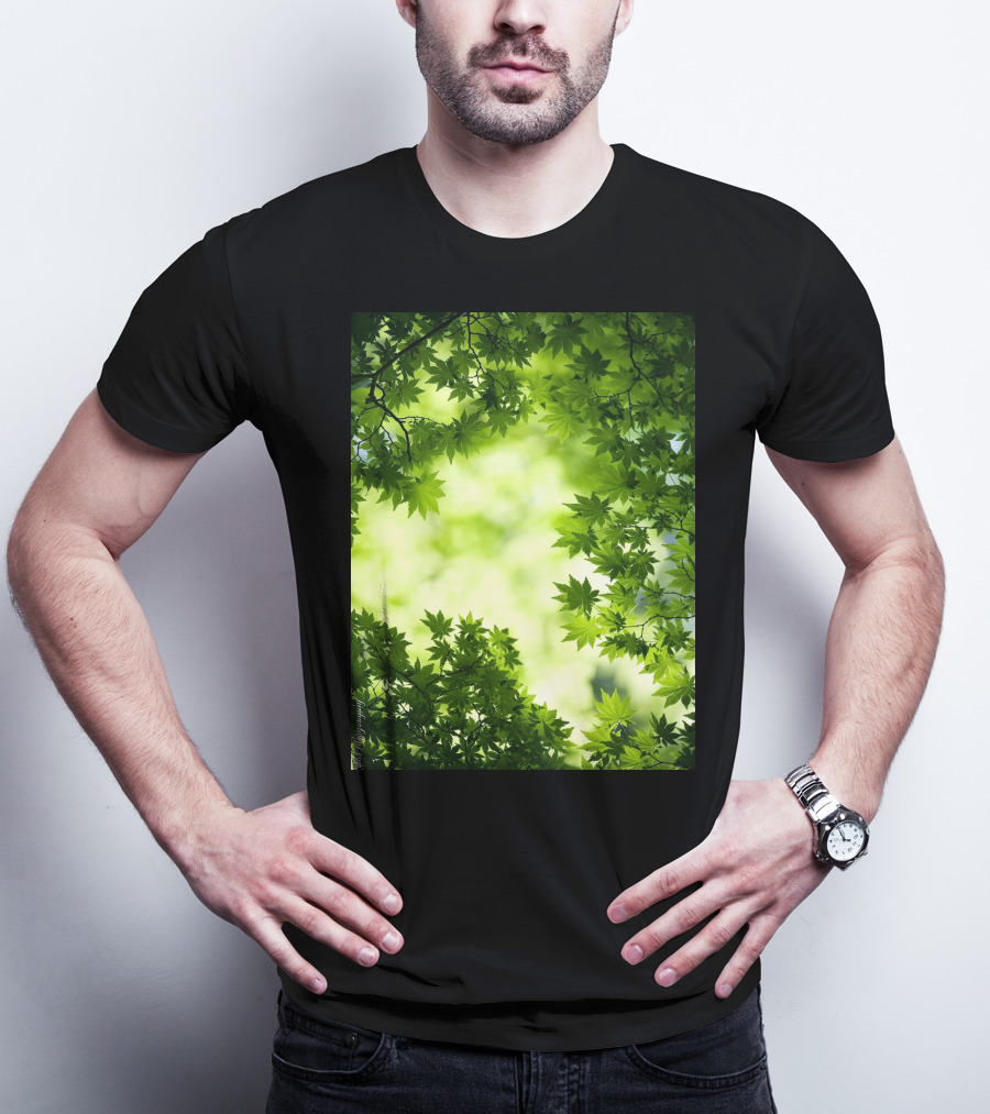 Short Lush Green Canopy Leaves T-Shirt