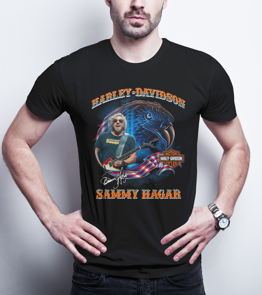 Harley Davidson Sammy Hagar Motorcycles American Eagle T-Shirt