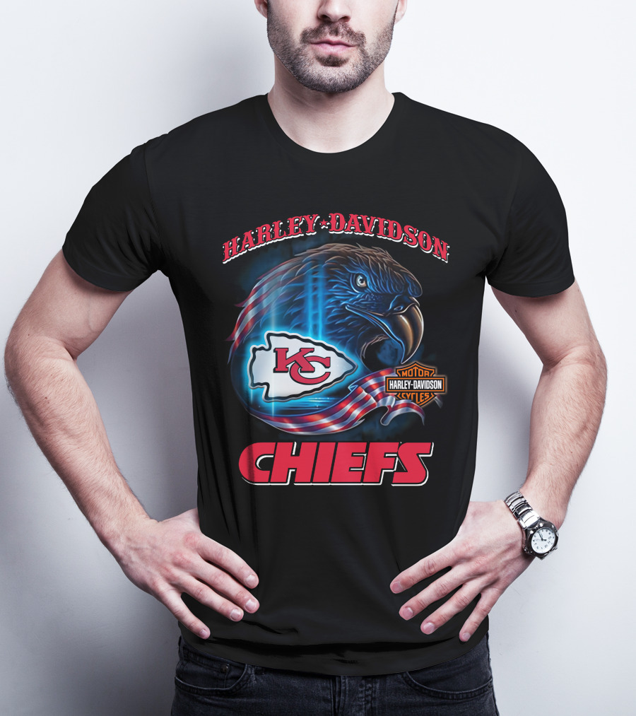 Harley Davidson Kansas City Chiefs Eagle T-Shirt