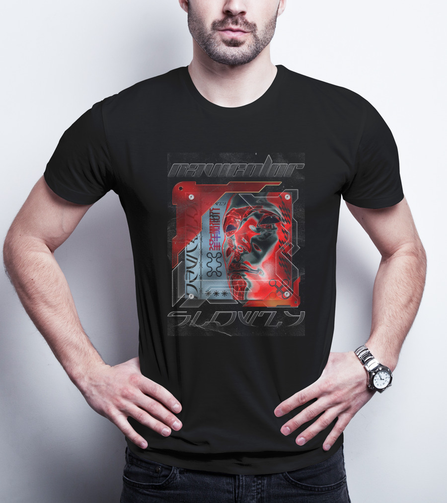 Navycolor Slowly Red Mask T-Shirt