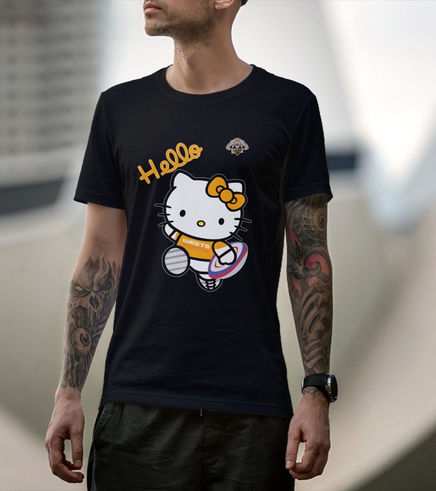 Wests Tigers Hello Kitty Rugby T-Shirt