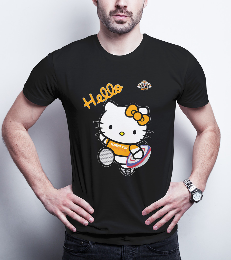 Wests Tigers Hello Kitty Rugby T-Shirt