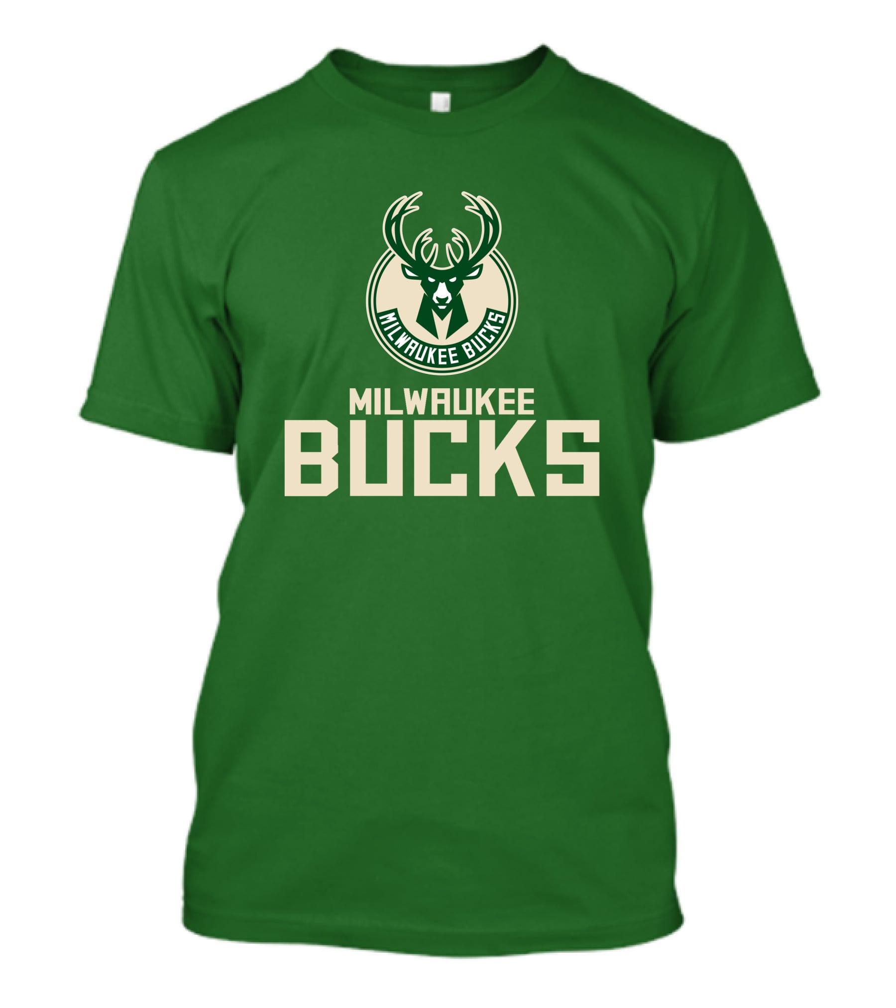 Milwaukee Bucks NBA Logo Green P504HN65261 T-Shirt