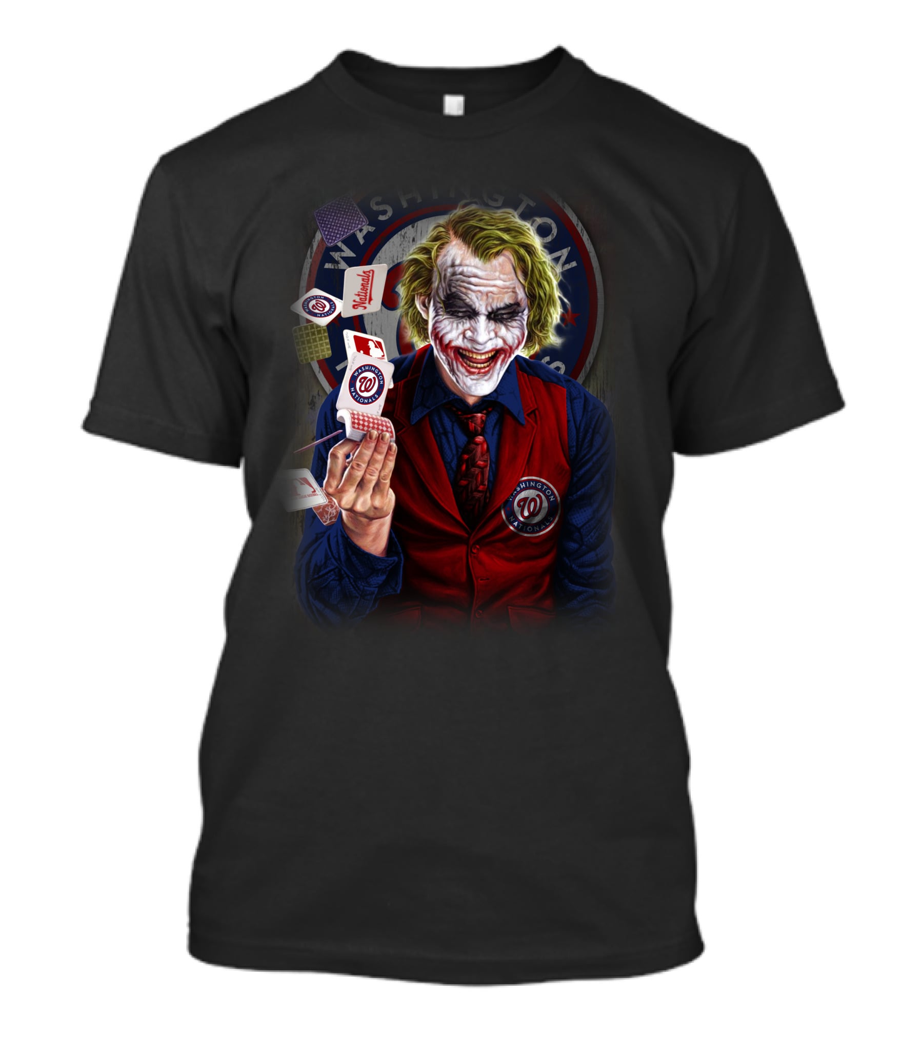 Washington Nationals Joker Playing Cards T-Shirt