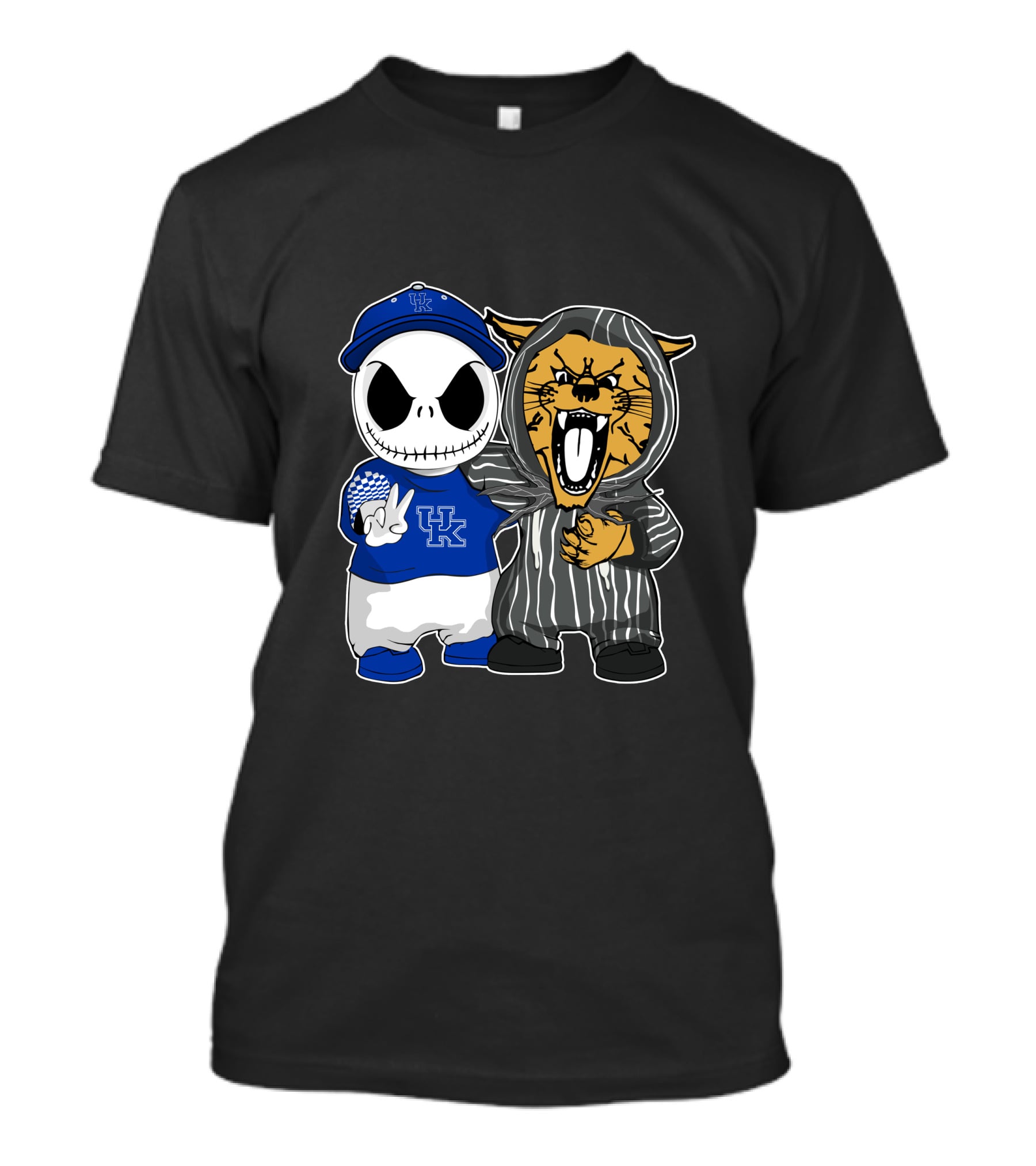 Kentucky Wildcats Jack Skellington Hoodie And Baseball Cap T-Shirt