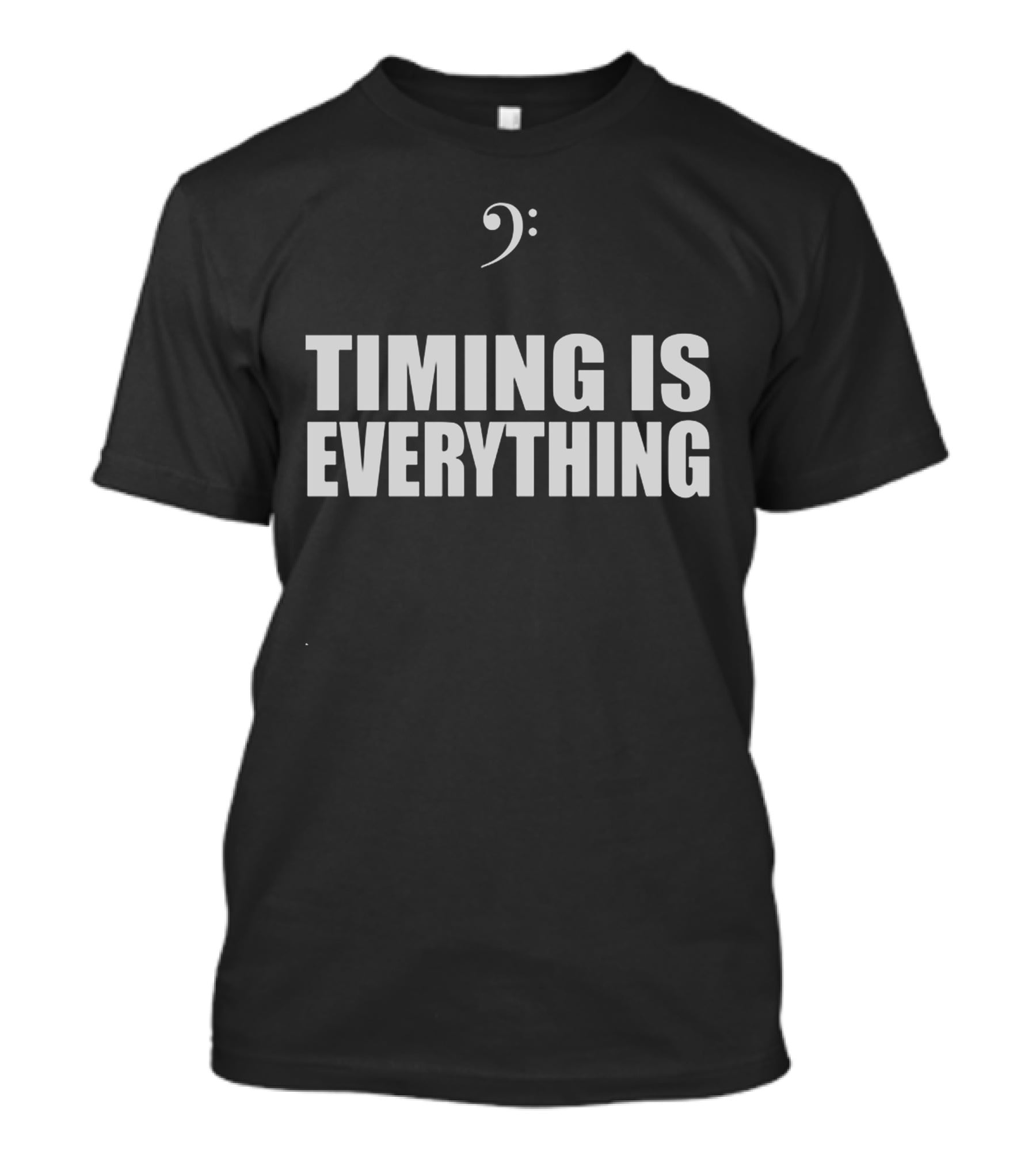 Bass Clef Timing Is Everything T-Shirt