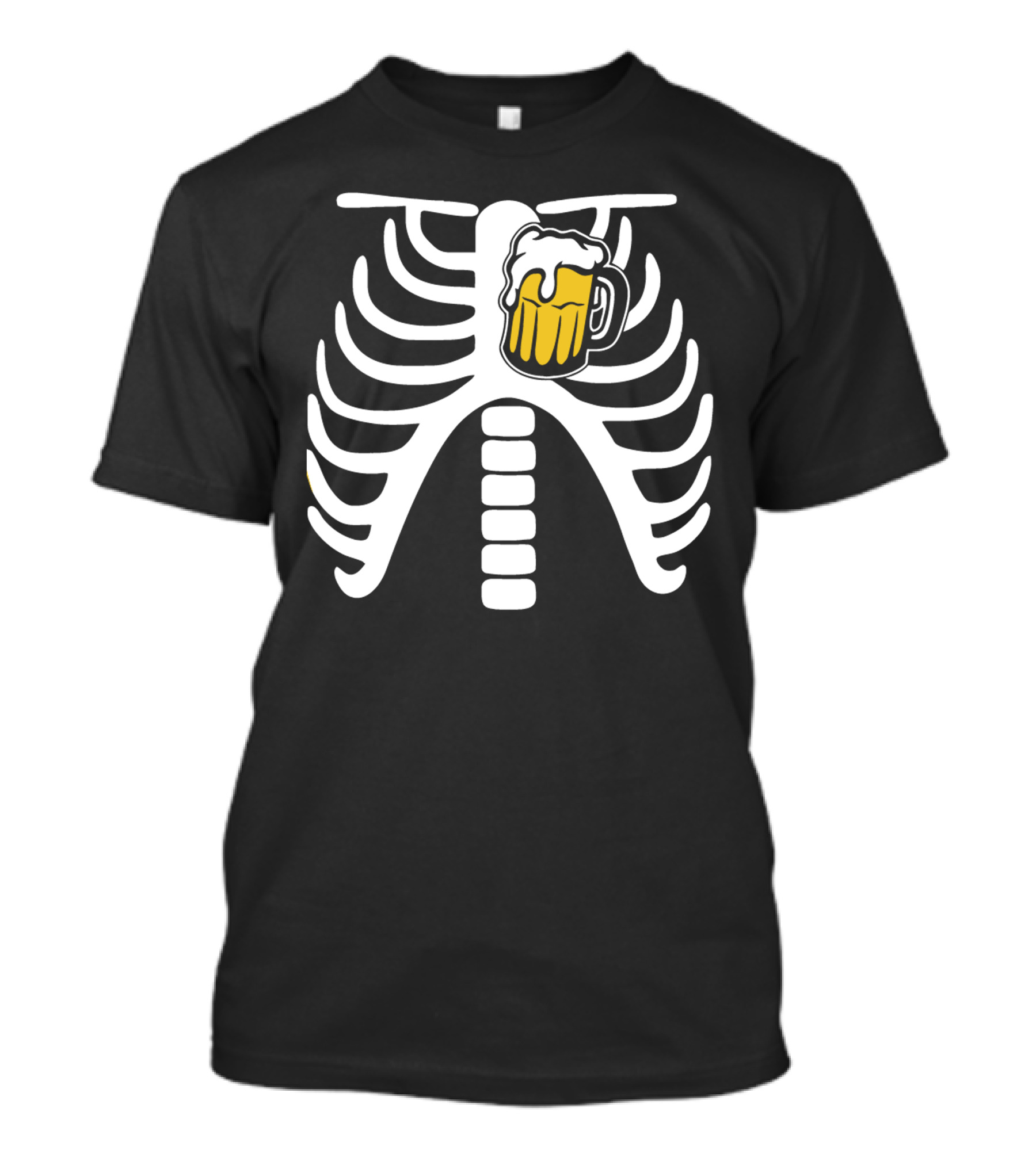 Beer Keeps Me Alive Mug Ribcage T-Shirt