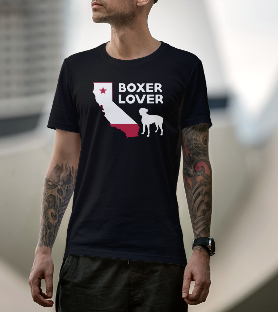 California Boxer Dog Enthusiast T-Shirt