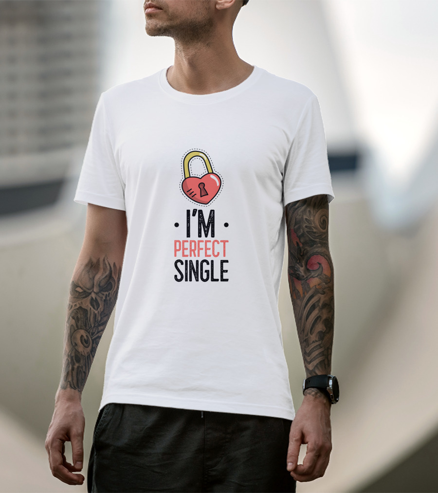 I'm Perfect Single Lock Heart T-Shirt