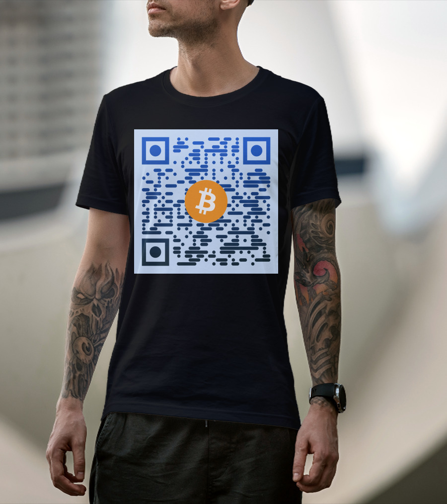 QR Code Bitcoin T-Shirt