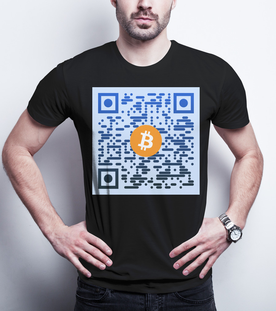 QR Code Bitcoin T-Shirt