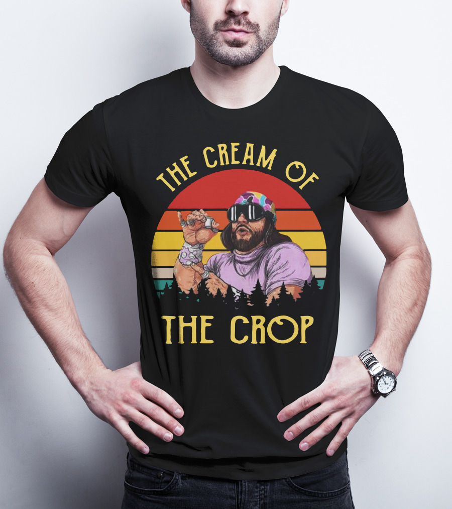 Randy Savage The Cream Of The Crop Retro Style Sunset T-Shirt