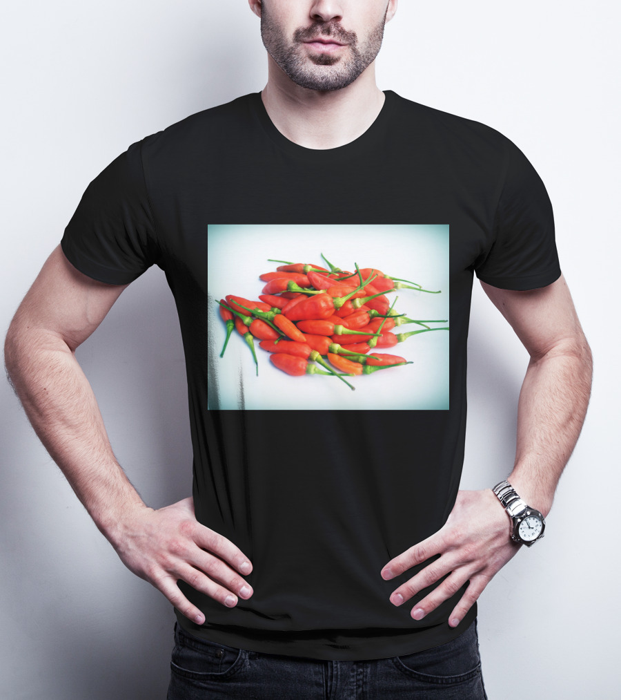 Red Chilli Peppers Abundance Hot And Spicy T-Shirt
