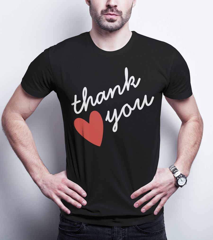 Thank You Red Heart T-Shirt